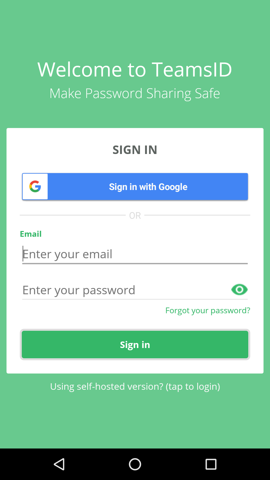 TeamsID Android app – TeamsID